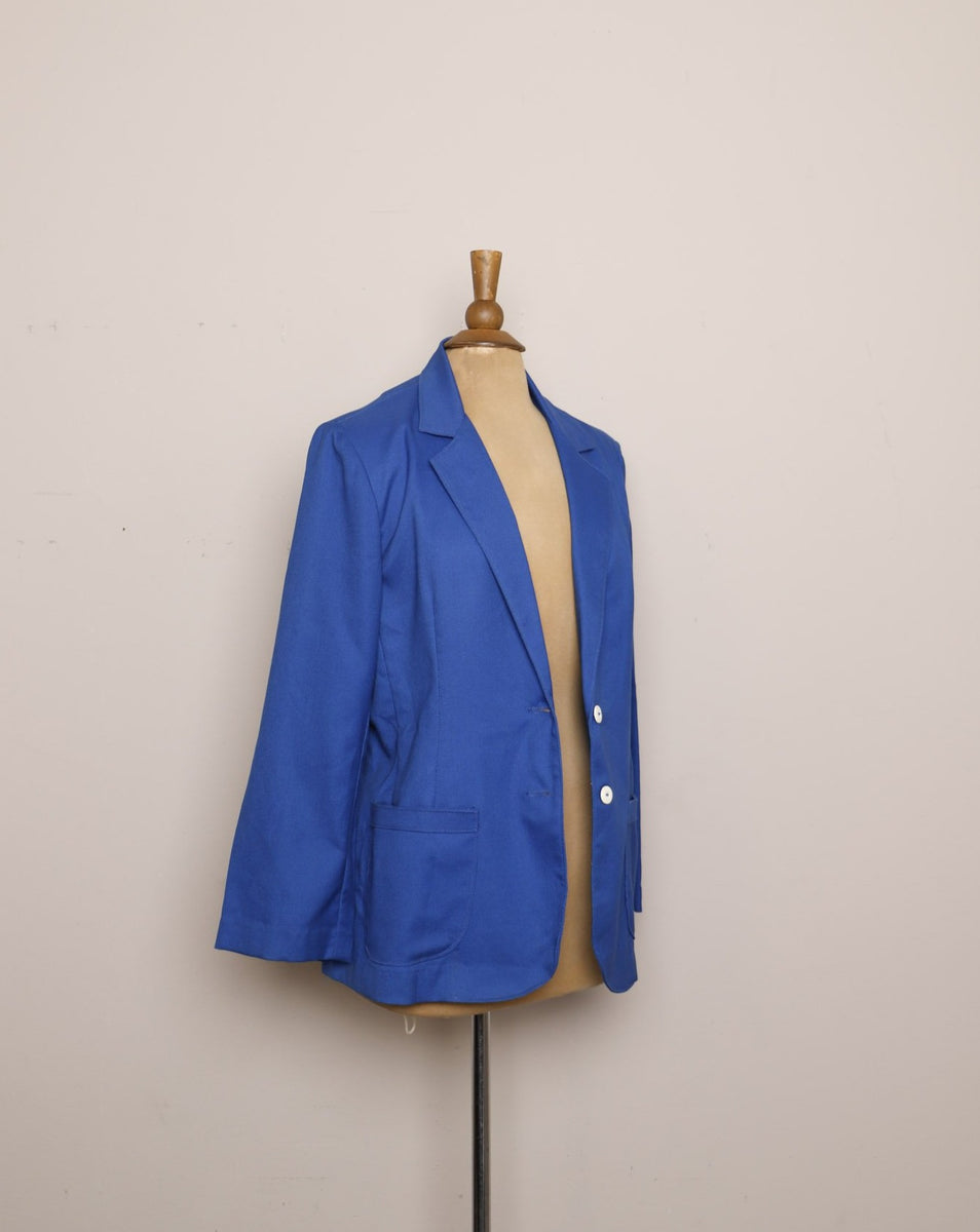 1990's Electric blue blazer – Vida Antigua Collective